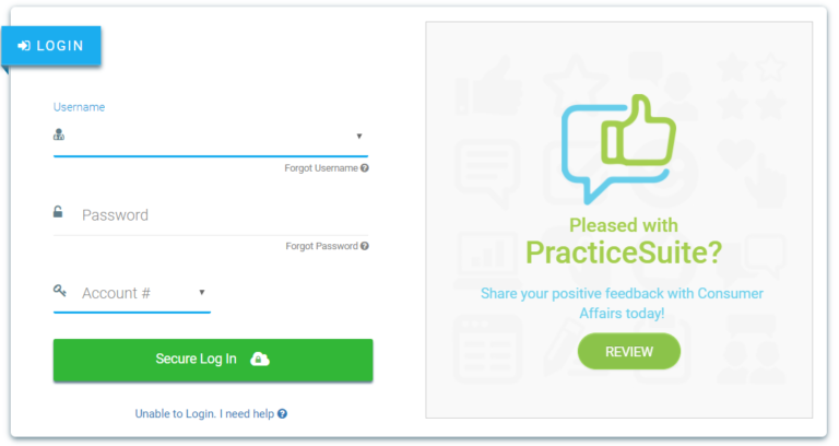 Initiating Practicesuite.com – PracticeSuite – Help