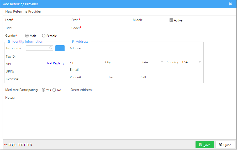 Add referring provider PracticeSuite Help Add referring provider PracticeSuite Help
