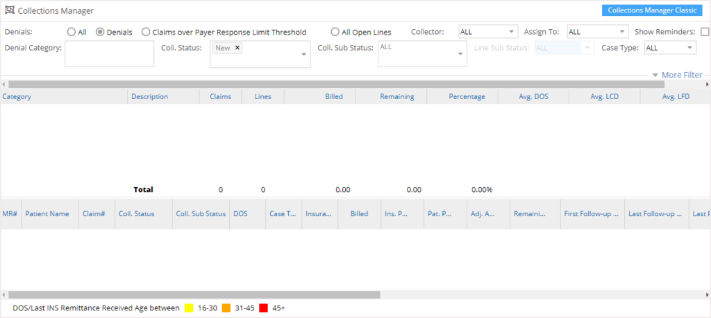 Denials | PracticeSuite - Help