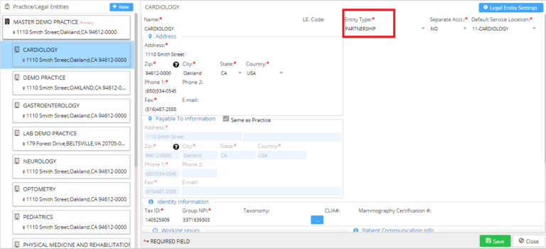 setting-up-individual-or-group-npi-ftid-ssn-through-le-2 – PracticeSuite – Help