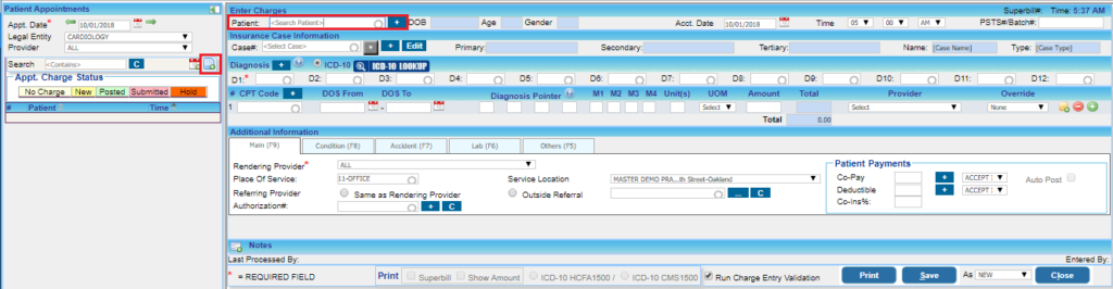 How do I Add a Charge without an Appointment? – PracticeSuite – Help