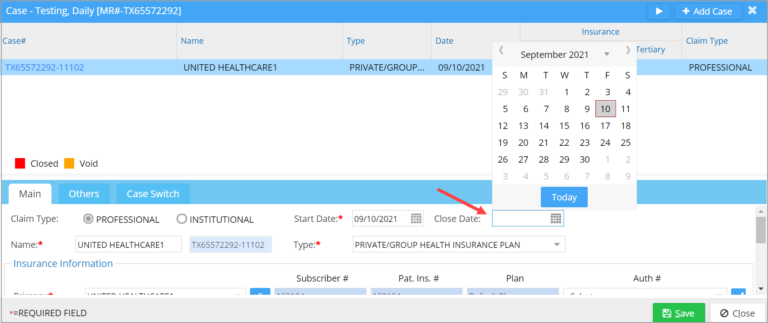 Case – PracticeSuite – Help
