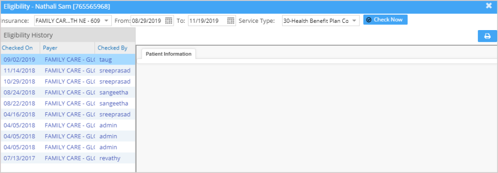 Eligibility Verification from Scheduler – PracticeSuite – Help