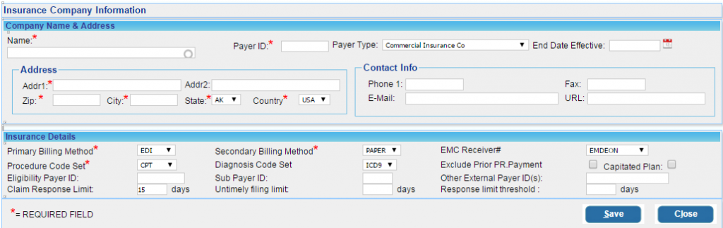 INS 2 | PracticeSuite - Help