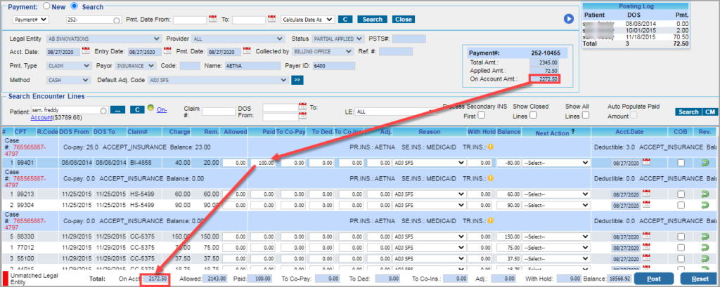 Insurance PayPosting – PracticeSuite – Help