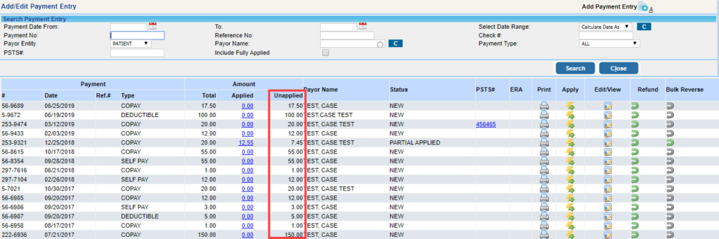 OnAccntDetailsFromLedger | PracticeSuite - Help