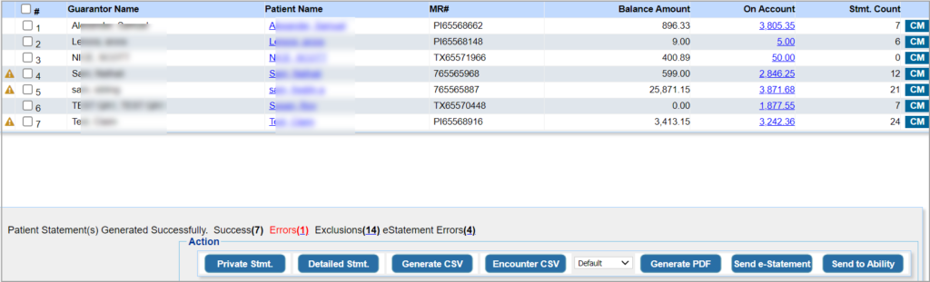 C2. Generate Patient Statement | PracticeSuite - Help