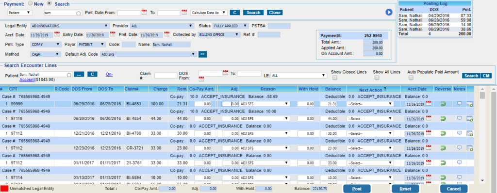PostingScreen | PracticeSuite - Help