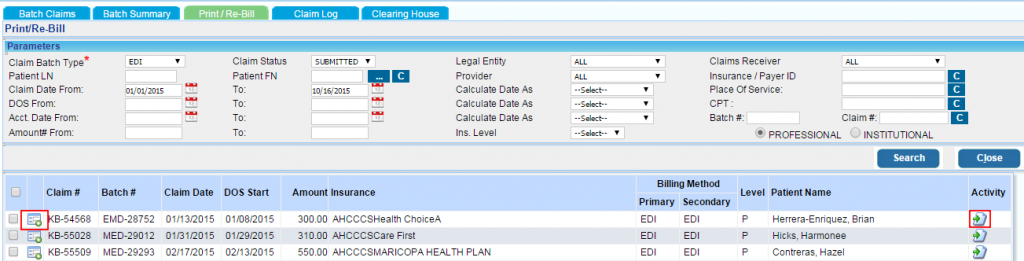 Rebill 1 – PracticeSuite – Help