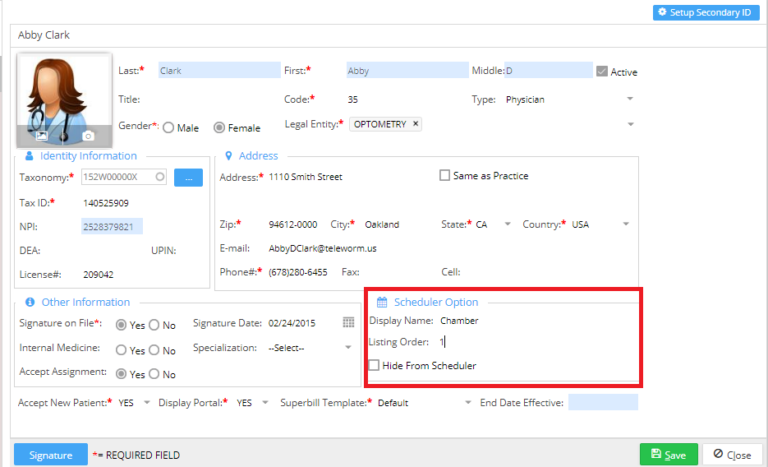 change-provider-display-sequence | PracticeSuite - Help