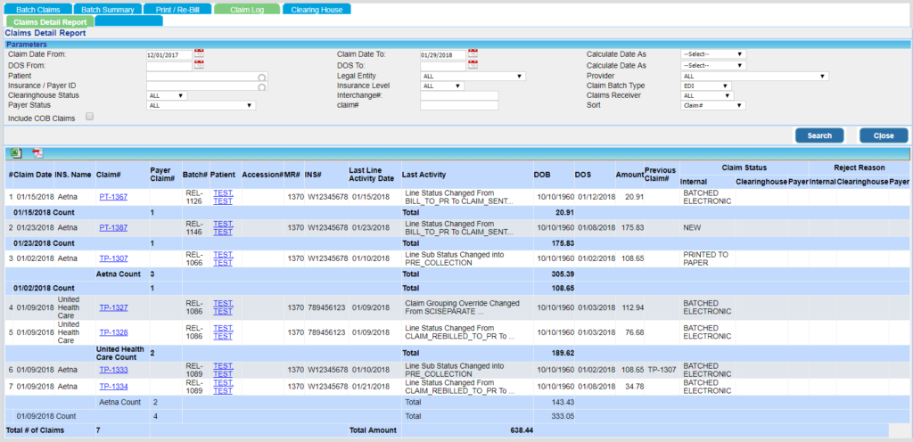 How Do I Read a Claim Log Report? | PracticeSuite - Help