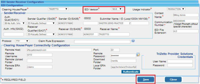 edi-configuration | PracticeSuite - Help