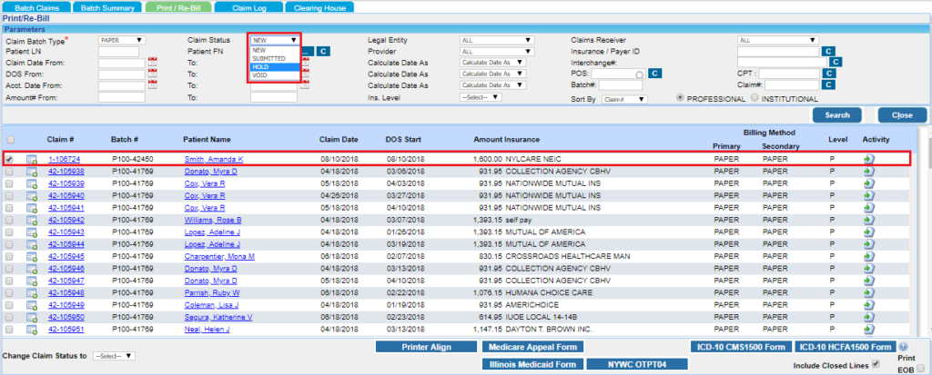 hold | PracticeSuite - Help