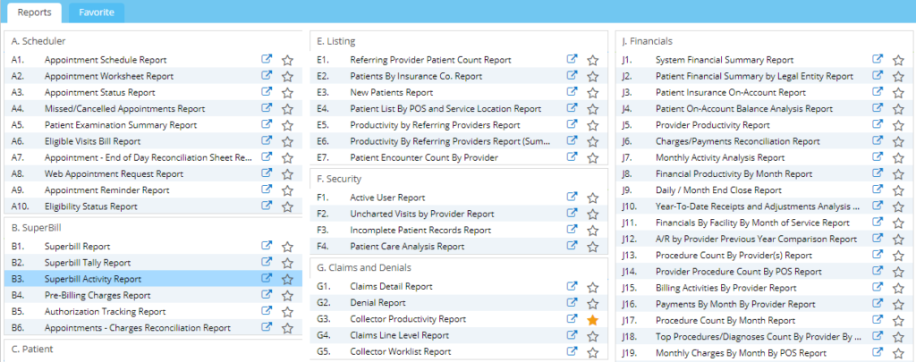 superbill-activity-report – PracticeSuite – Help