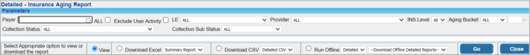 D2. Detailed – Insurance Aging Report | PracticeSuite - Help