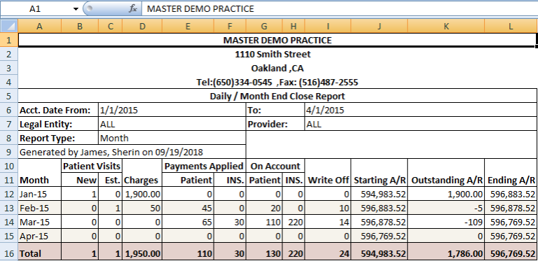sample-excel – PracticeSuite – Help
