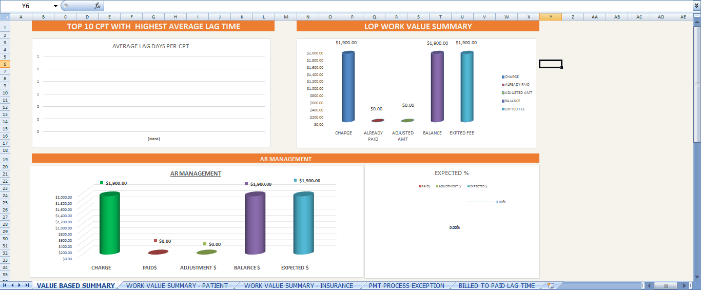 Sample excel report PracticeSuite Help