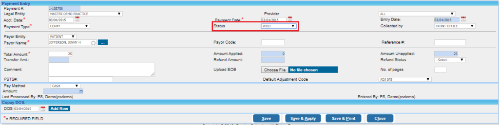 change-status-to-void | PracticeSuite - Help