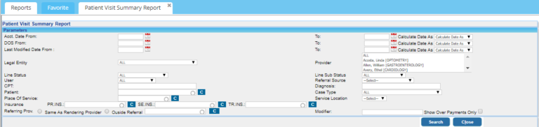C12. Patient Visit Summary Report – PracticeSuite – Help