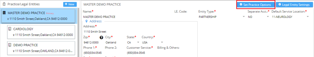 set-practice-options-screen – PracticeSuite – Help