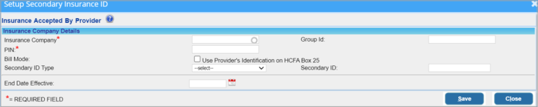 Setup Secondary ID for Providers | PracticeSuite - Help