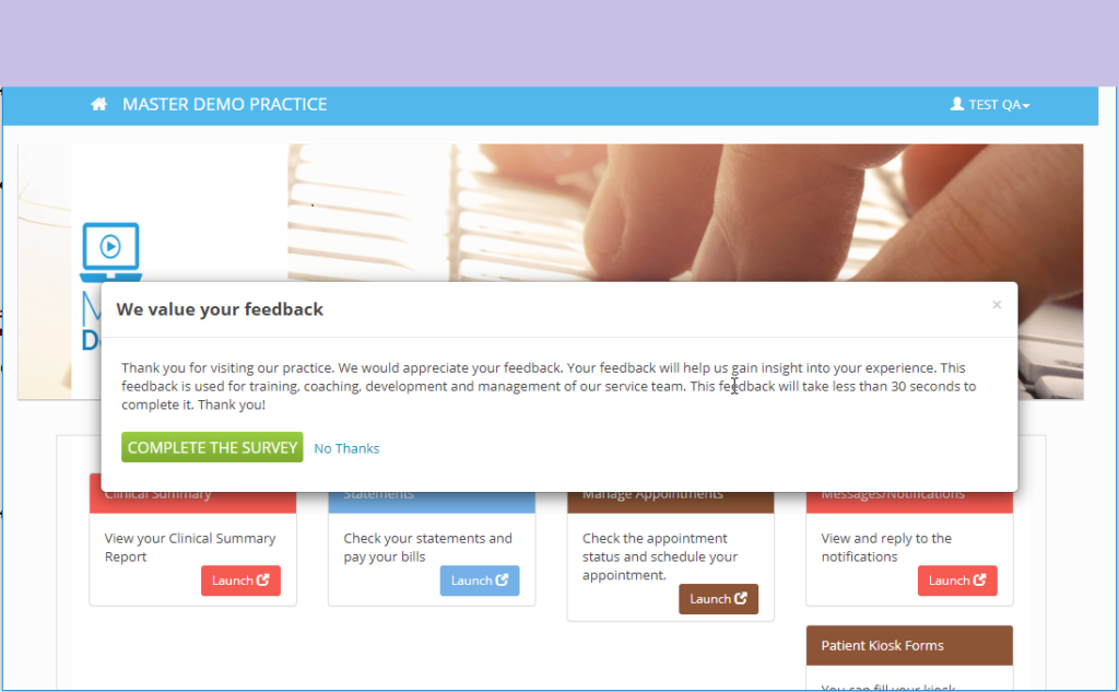 ORM Workflow in Patient Portal – PracticeSuite – Help