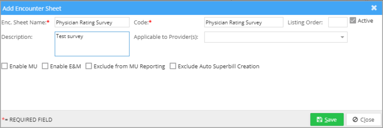 ORM Survey Questionnaire Configuration – PracticeSuite – Help