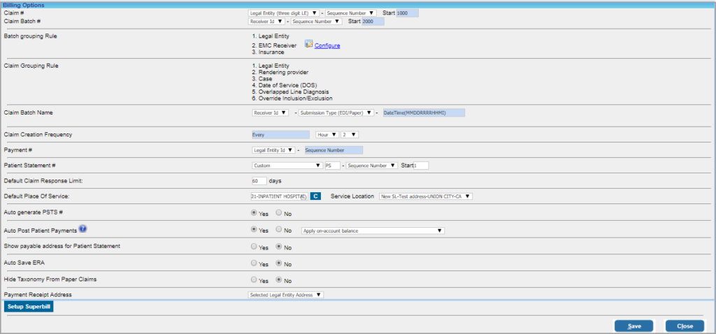 BillingSetupScreen1.1 | PracticeSuite - Help
