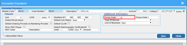 Procedure Groups – PracticeSuite – Help