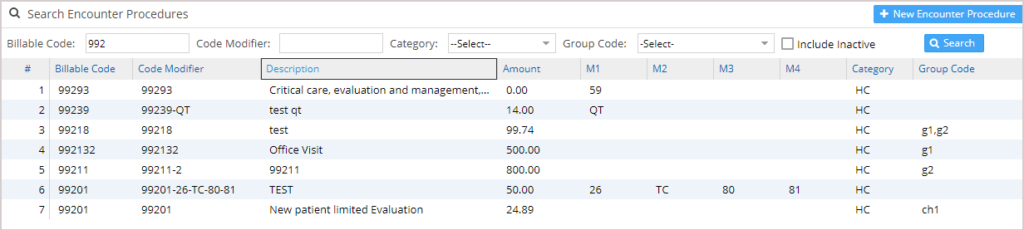 Procedure Groups – PracticeSuite – Help