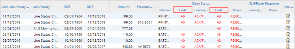 Claims Dashboard – PracticeSuite – Help