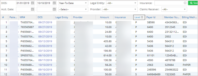 Claims Dashboard | PracticeSuite - Help
