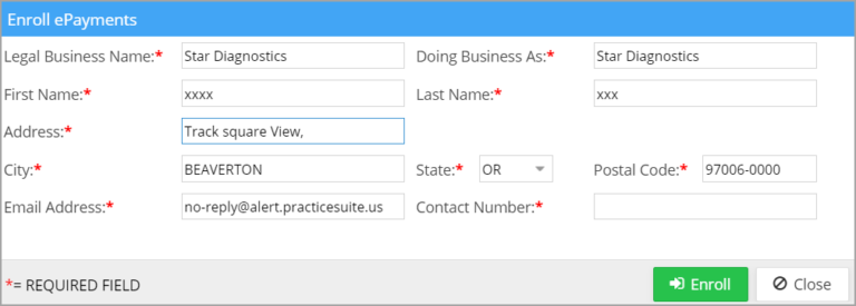 Setup ePayments – PracticeSuite – Help