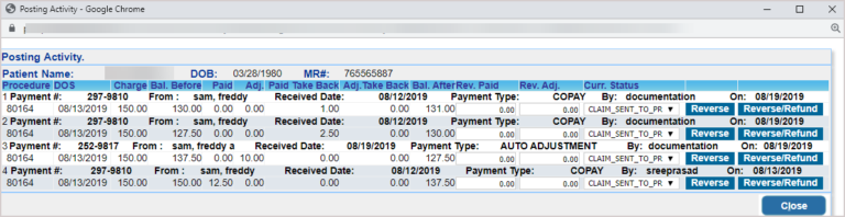 Reverse Payment – PracticeSuite – Help