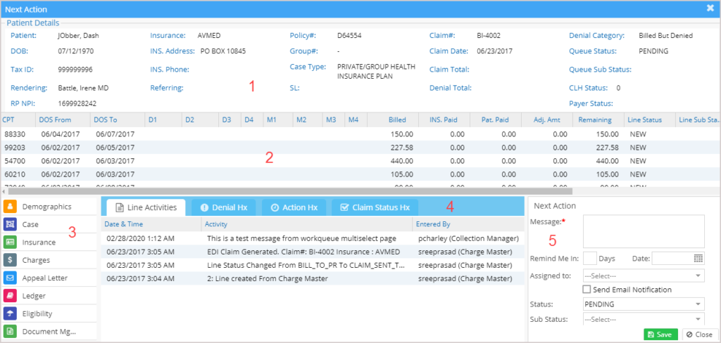 Work Queue | PracticeSuite - Help