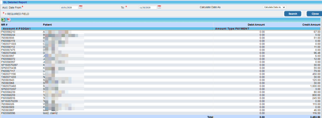 General Ledger (GL) Reports | PracticeSuite - Help