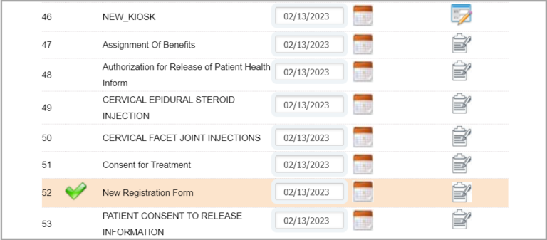 Kiosk Forms – PracticeSuite – Help