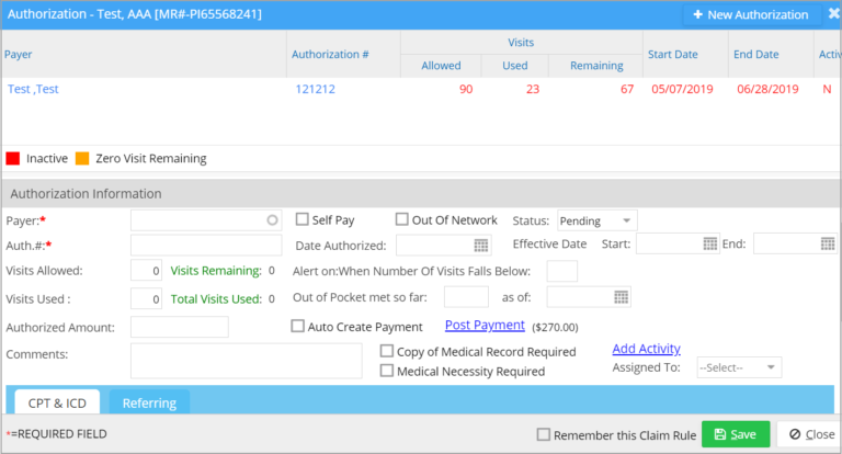 All About Authorization Screen – PracticeSuite – Help