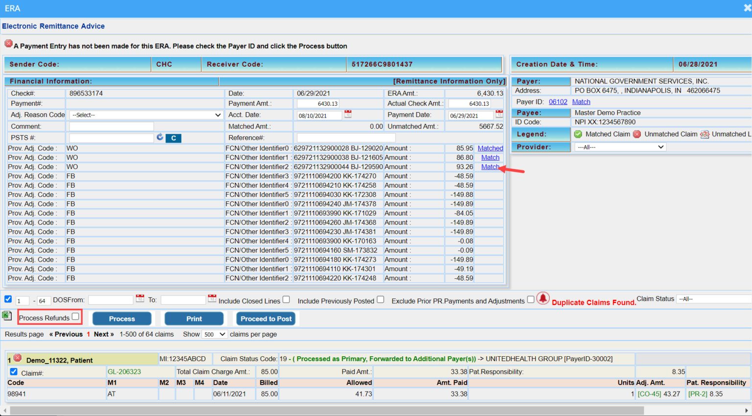ERA Refund Automation – PracticeSuite – Help