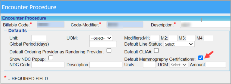 How to Add Mammography# To a Claim? – PracticeSuite – Help