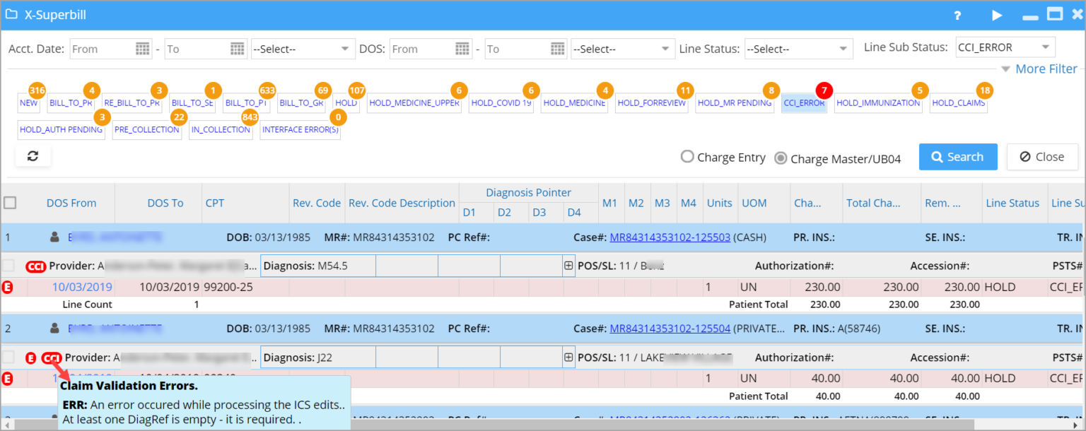 Claims Scrubbing – PracticeSuite – Help