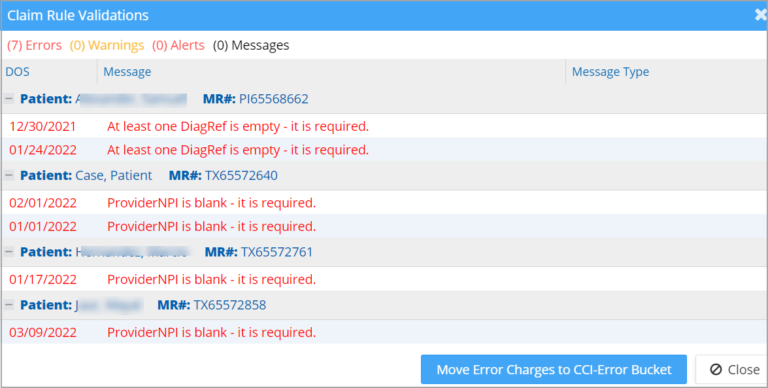 Claims Scrubbing – PracticeSuite – Help