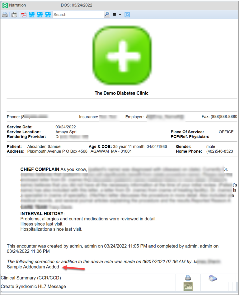 Addendum – PracticeSuite – Help