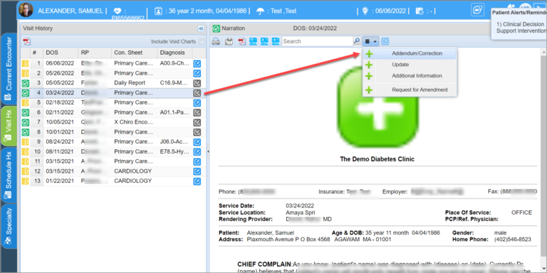 Addendum – PracticeSuite – Help