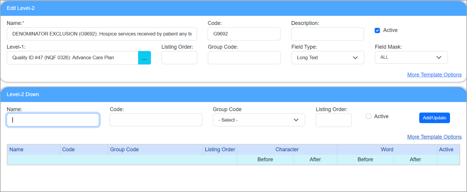Numerator Setup for Quality Measures – PracticeSuite – Help