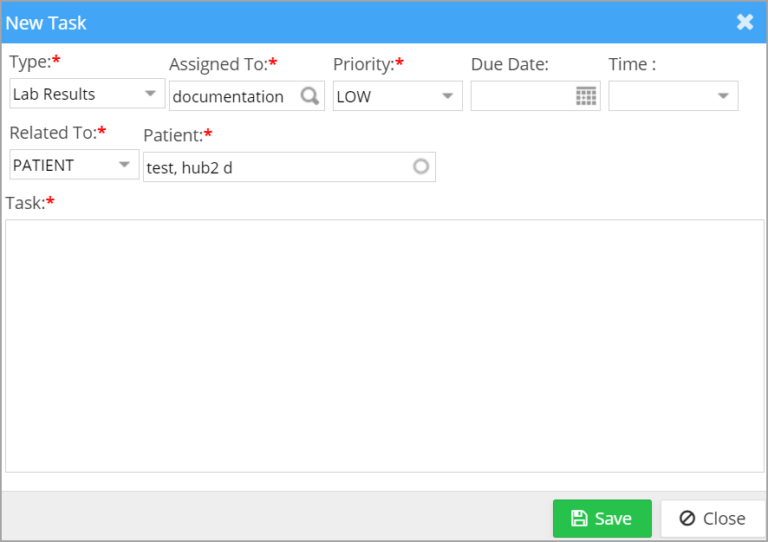 Lab Hub – PracticeSuite – Help